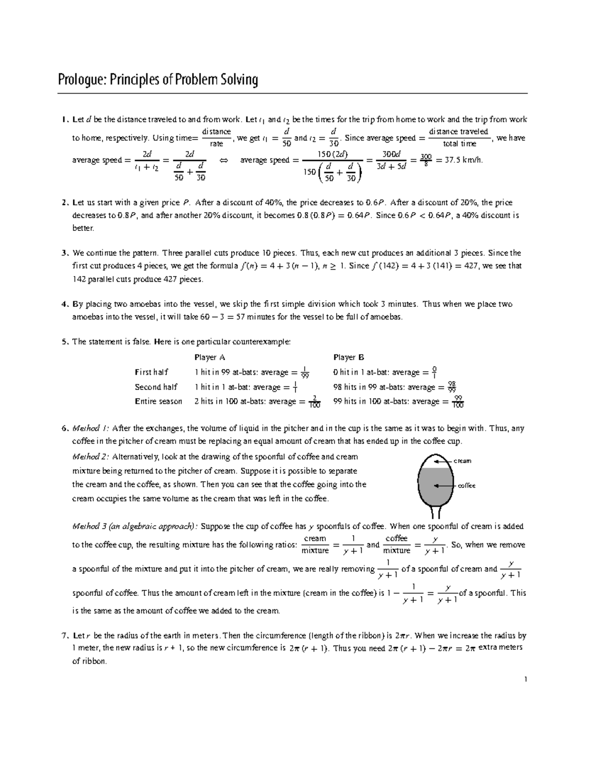 Chapter 1 - ,,, - Prologue: Principles of Problem Solving Let d be the ...