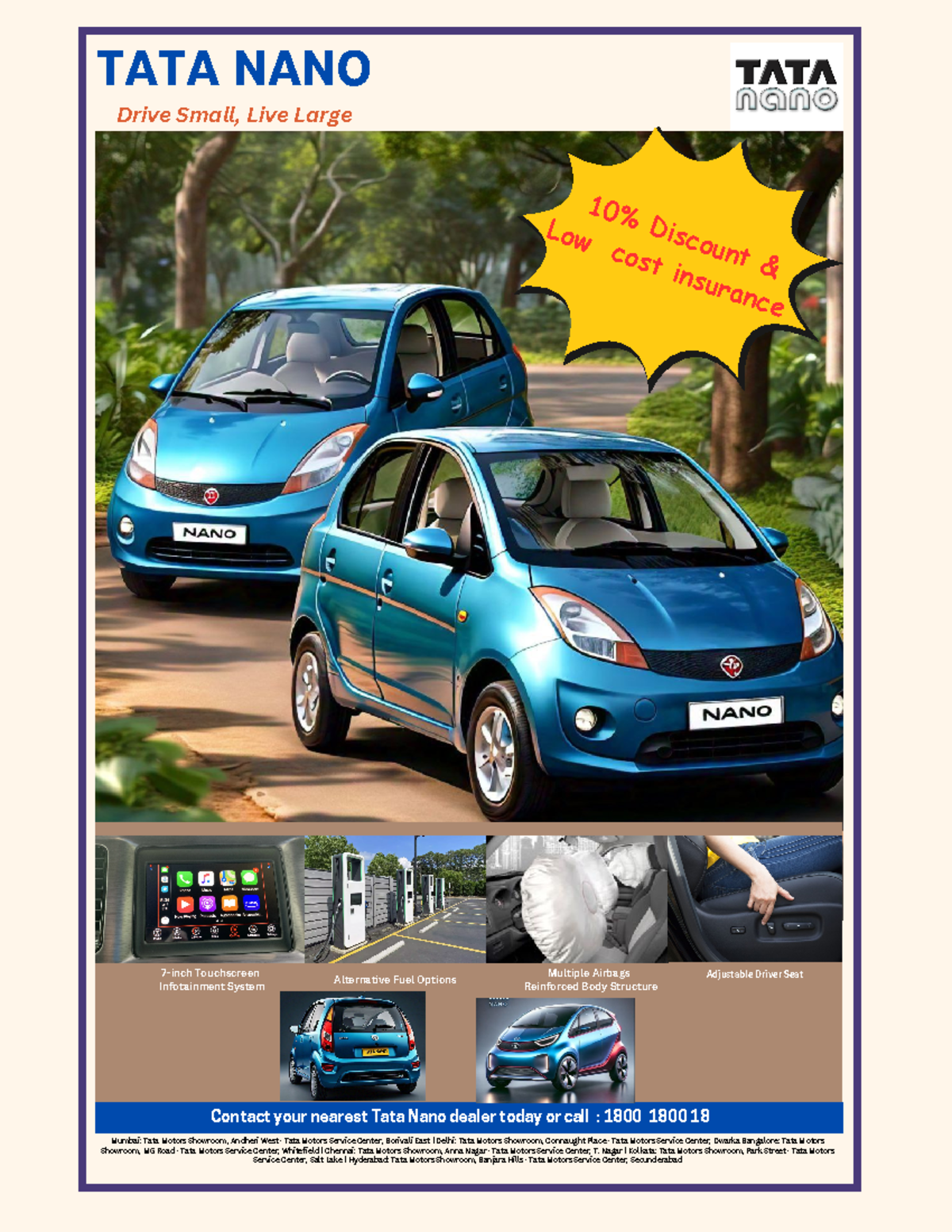 TATA NANO (Flyers) - TUT WORK - TATA NANO 7-inch Touchscreen ...