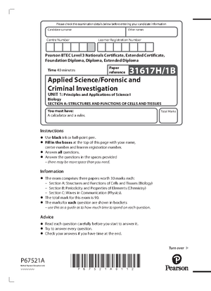 unit 11 applied science aim b - Applied science coursework Unit 11 ...