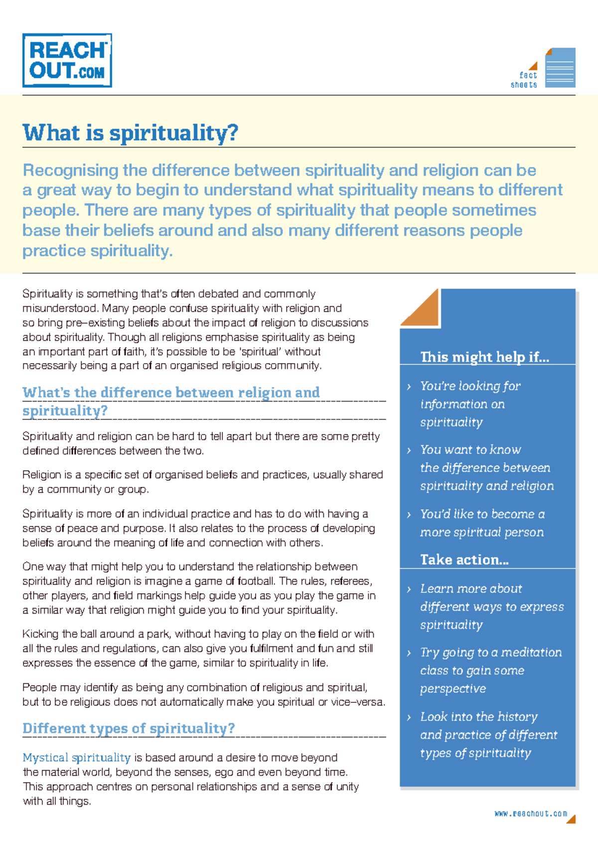 Understanding Spirituality: Key Differences from Religion - Studocu