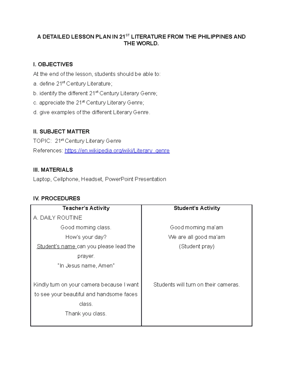 A Detailed Lesson PLAN IN Context- Clues - A DETAILED LESSON PLAN IN ...