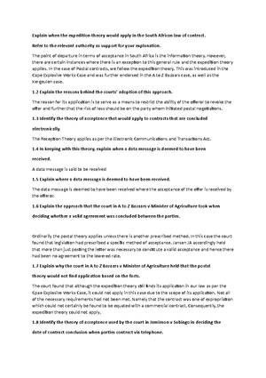 Mistake - Lecture notes - MISTAKE: iustus error doctrine. One other ...