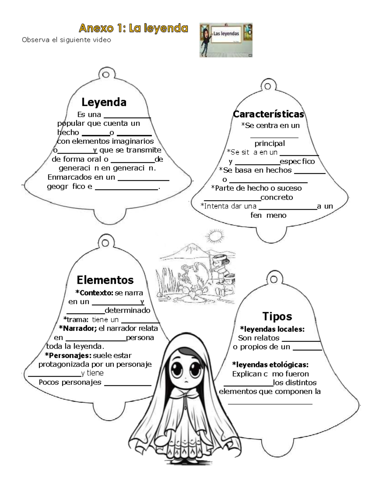 Leyenda y Narración: Análisis y Actividades de Clase (Anexo Junio ...