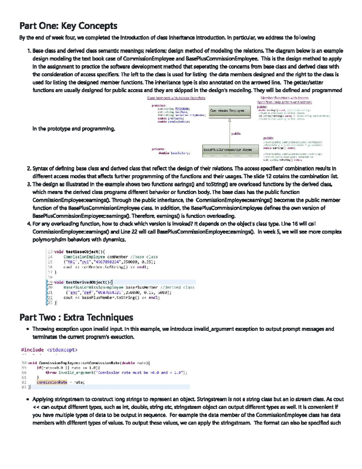 Inheritance Concepts and Techniques - Summary & References - Studocu