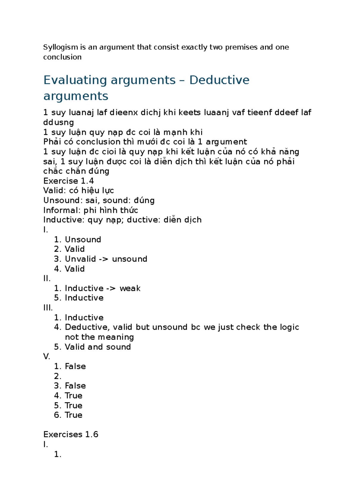 Logic học - Syllogism is an argument that consist exactly two premises and one conclusion ...