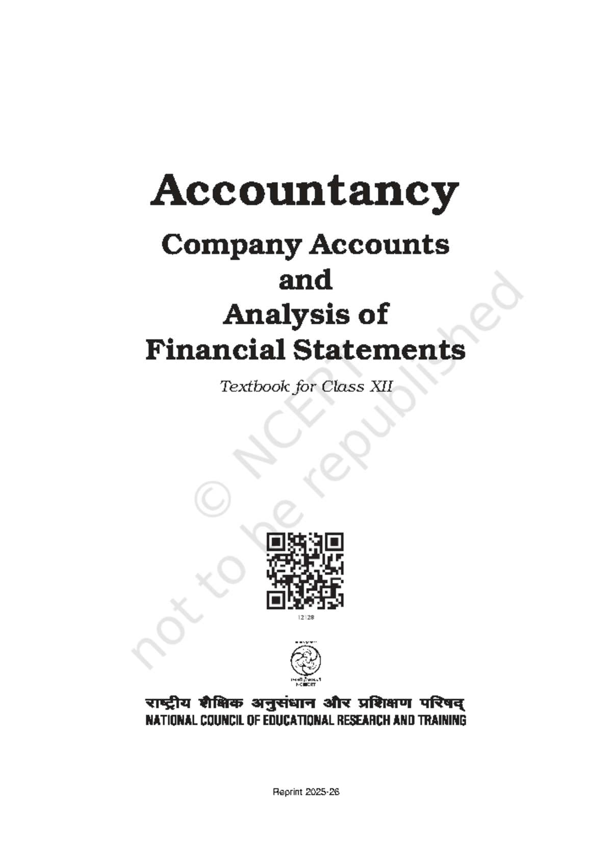 Accountancy Class XII: Company Accounts & Financial Statements Textbook - Studocu