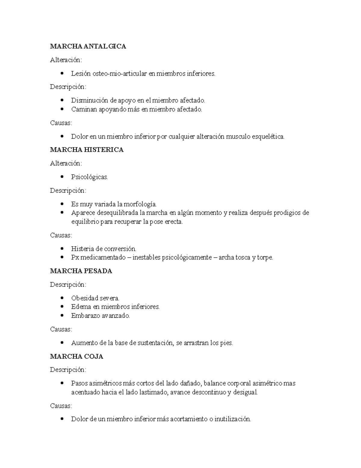 Tipos de Marchas patologicas - MARCHA ANTALGICA Alteración: Lesión ...