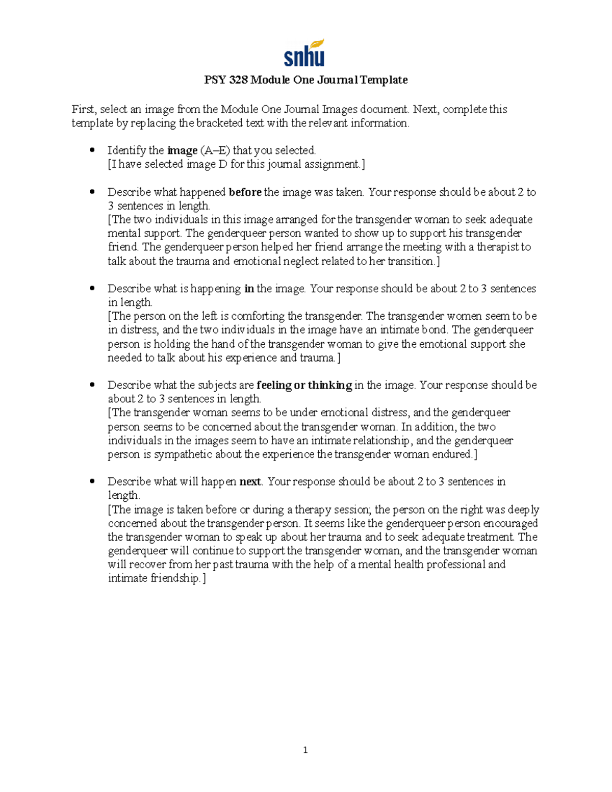 Sep PSY 328 Module One Journal Template 2 copy - PSY 328 Module One ...