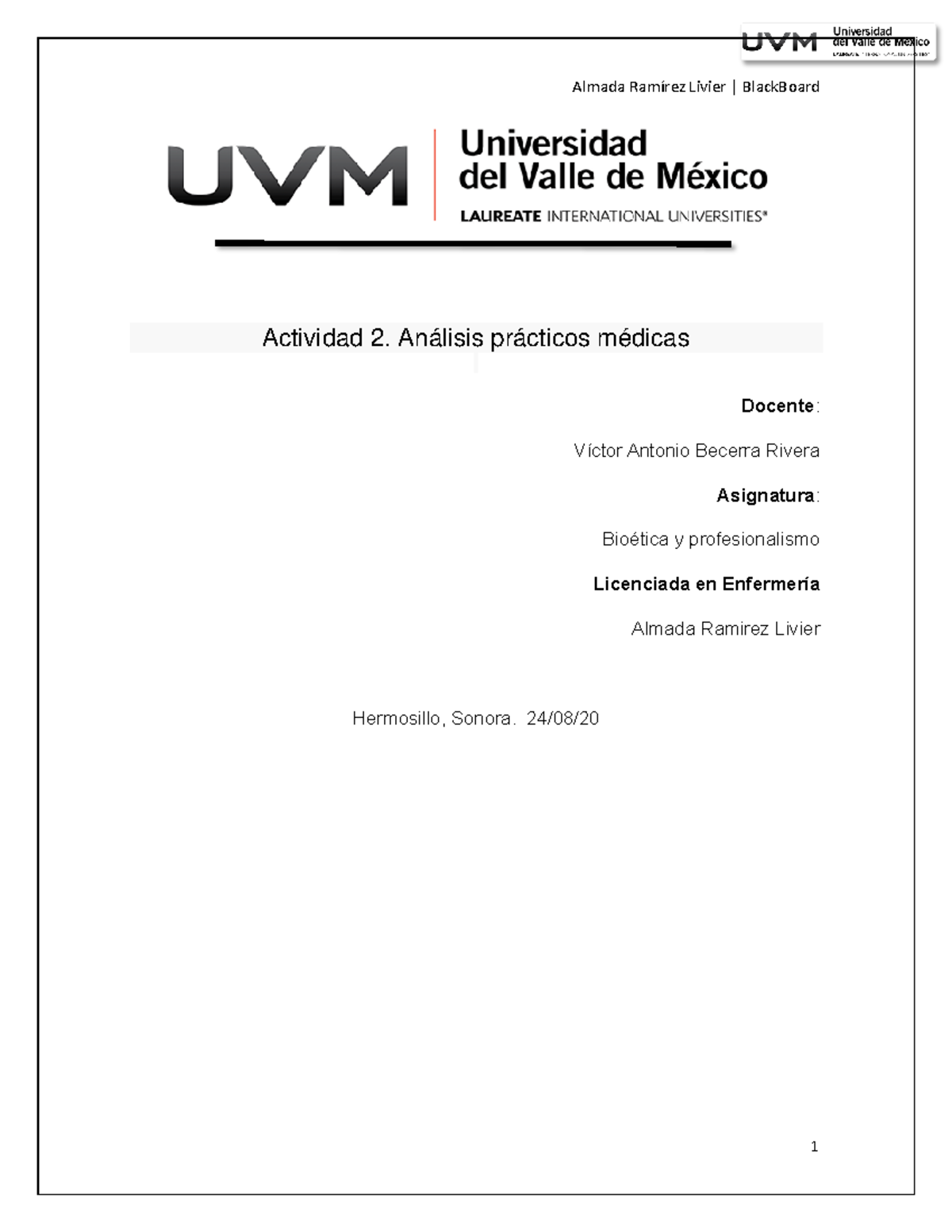 A2 LAR - Solo para que se den un ejemplo - Almada Ramírez Livier ...