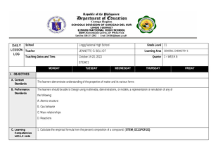 3RD AND 4TH Quarter Least Learned Skills - Republic of the Philippines Department of Education ...