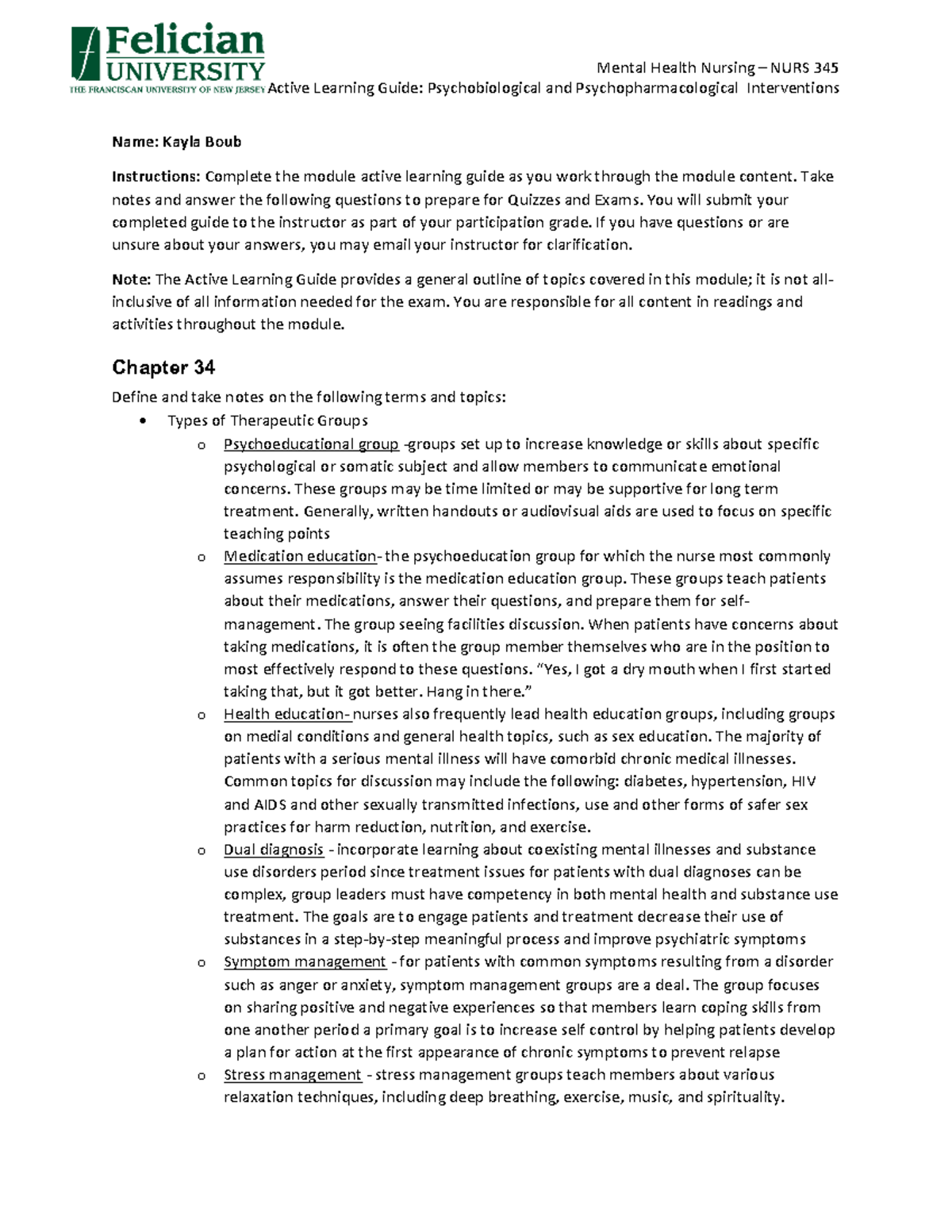 ALG 5 - Active learning guide 5 assignment - Active Learning Guide ...