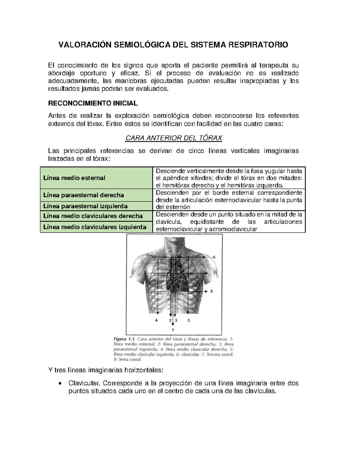 Valoración Semiológica del Sistema Respiratorio - Warning: TT: undefined function: 32 Warning ...