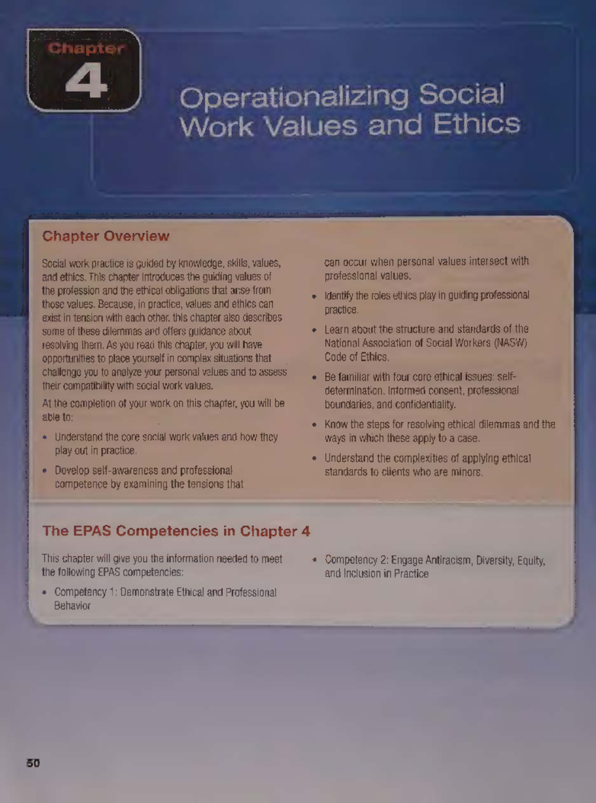 Operationalizing Social Work Values and Ethics: A Guide to Ethical ...