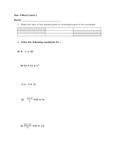 Year 8 Math Practice Exam - Ratios and Algebra (2024) - Studocu