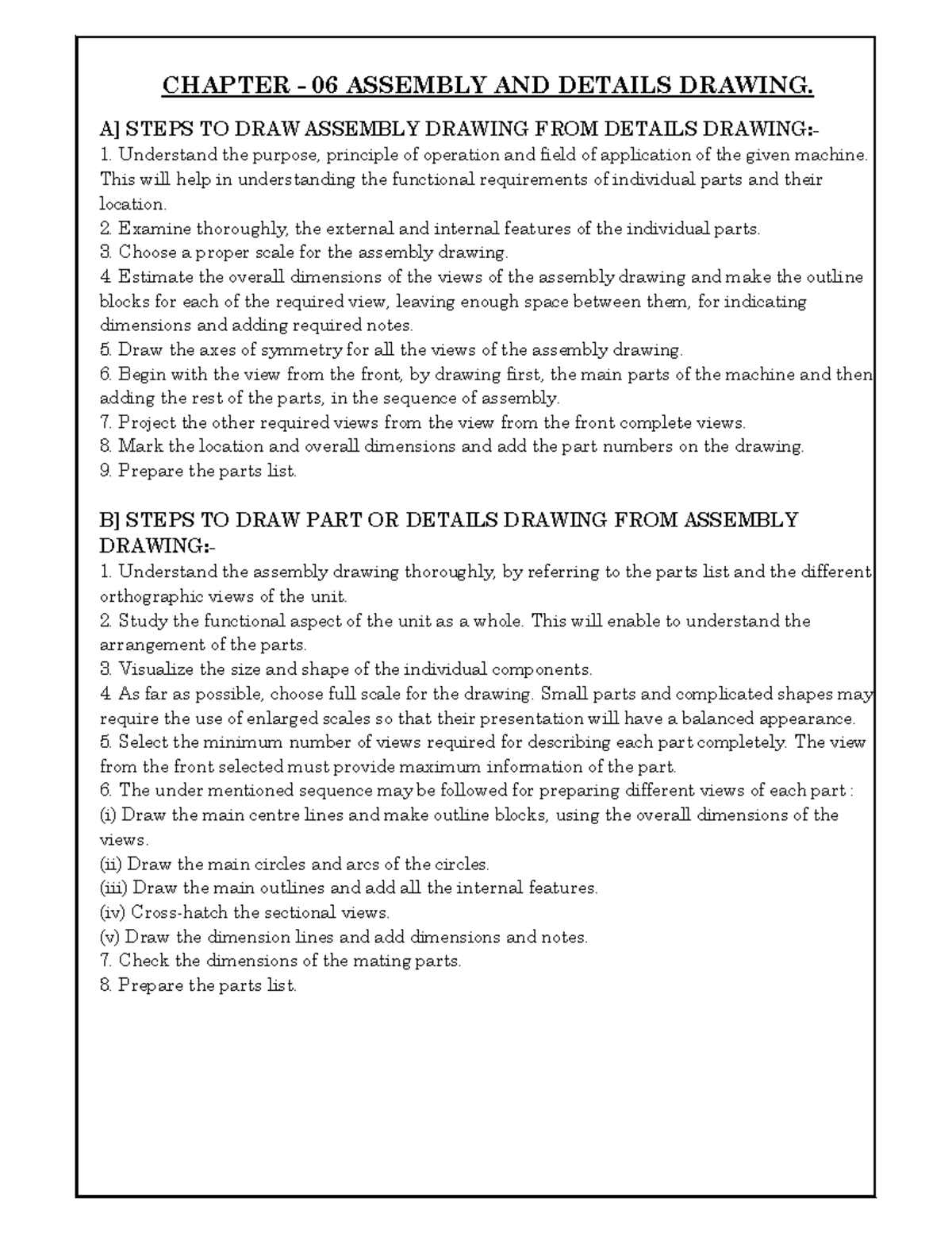CHAPTER 06: ASSEMBLY & DETAILS DRAWING GUIDE - Studocu