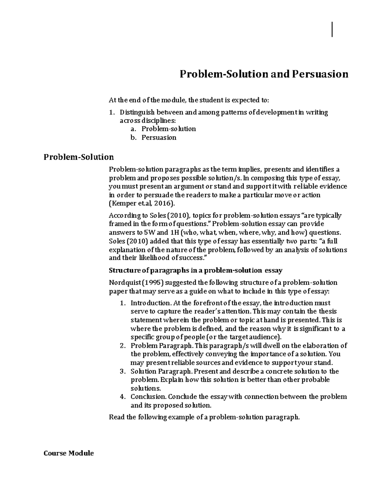 Week 006-Course Module-Problem Solution Persuasion - Course Module ...
