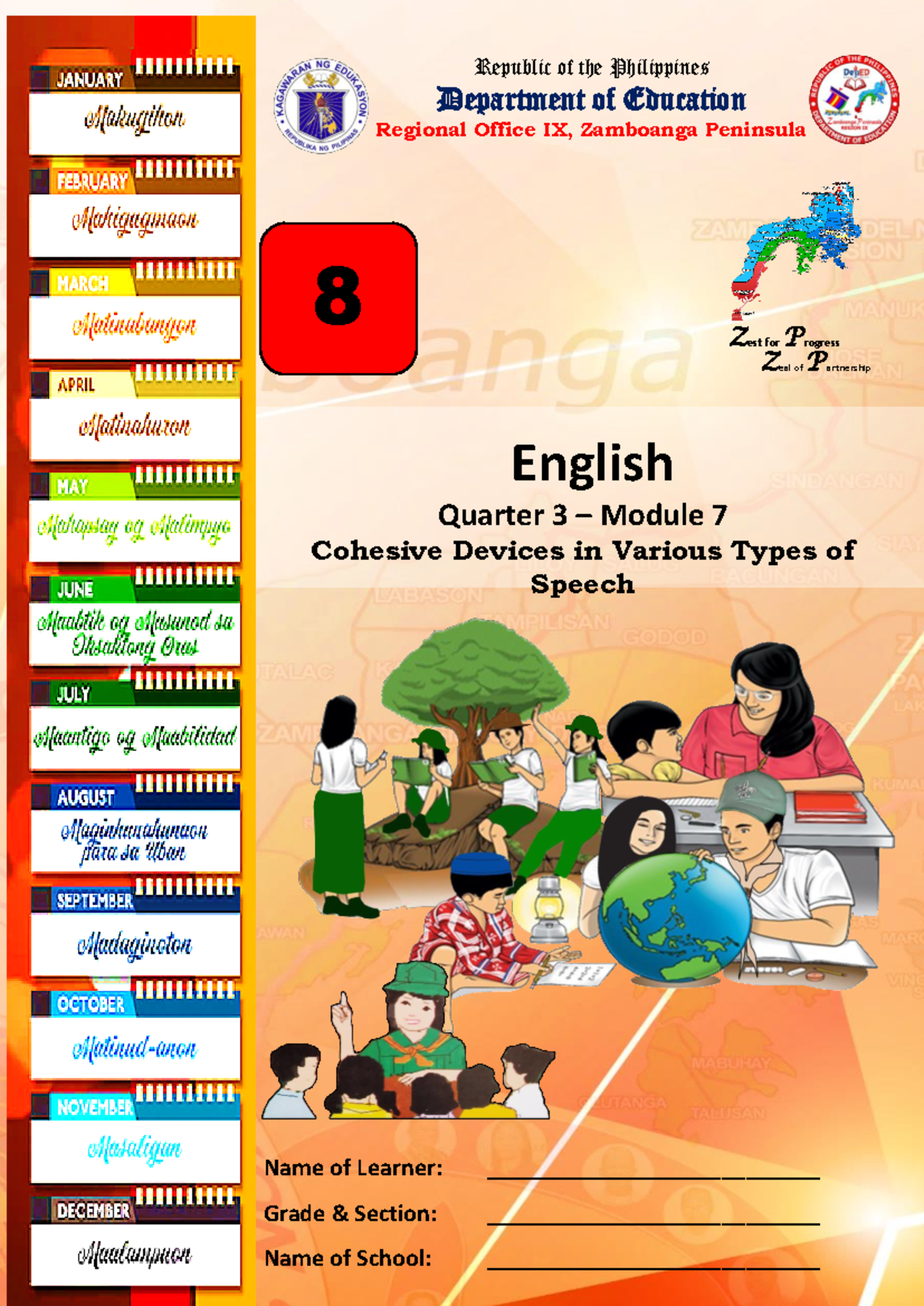 Cohesive Devices in Speech: Grade 8 English Module Q3 - Module 7 - Studocu