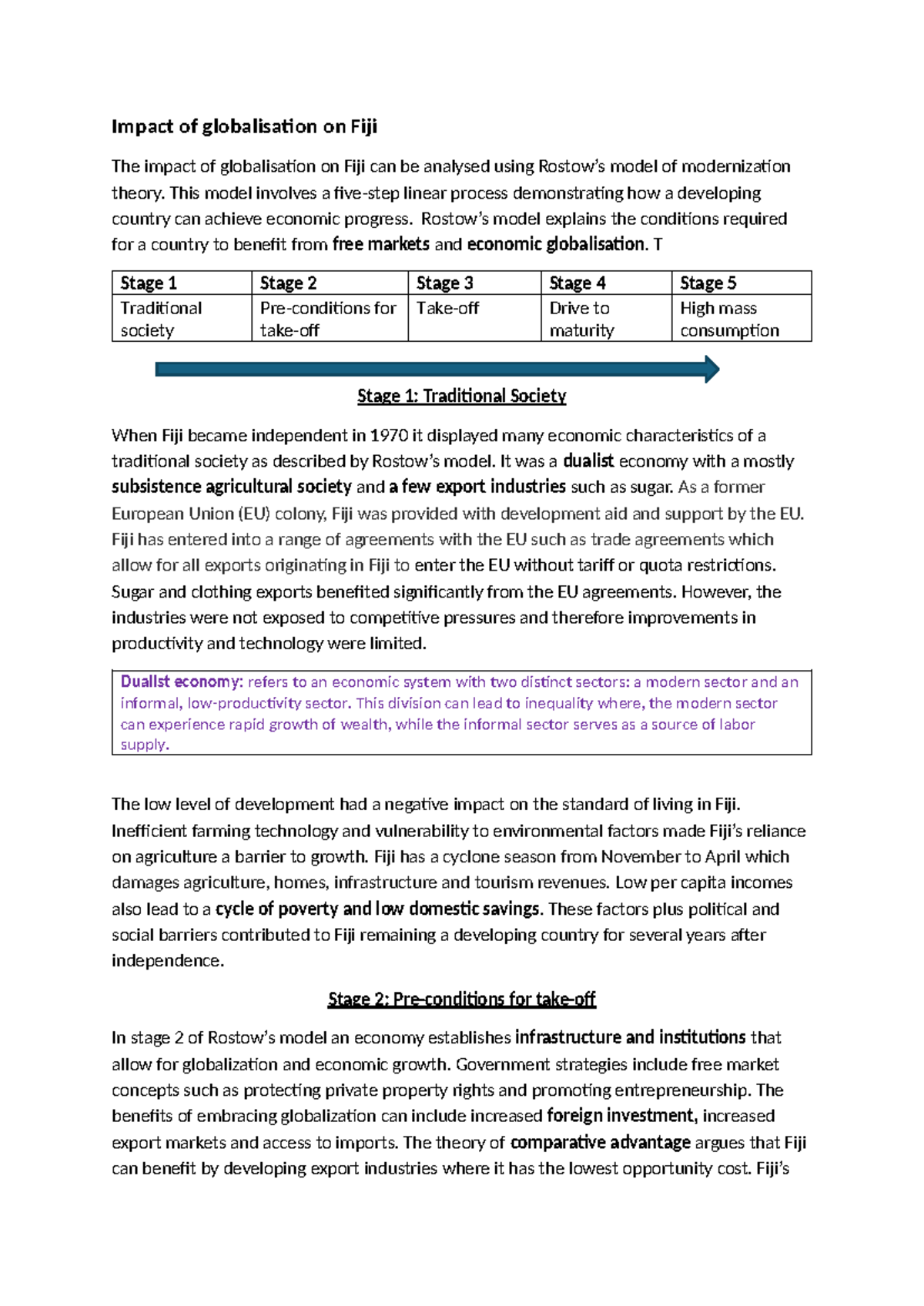 Fiji Case Study: Analyzing Globalization's Impact on Development - Studocu