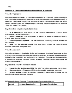 COA Unit 3 Notes: I/O Organization & Interfaces in Computer Systems ...