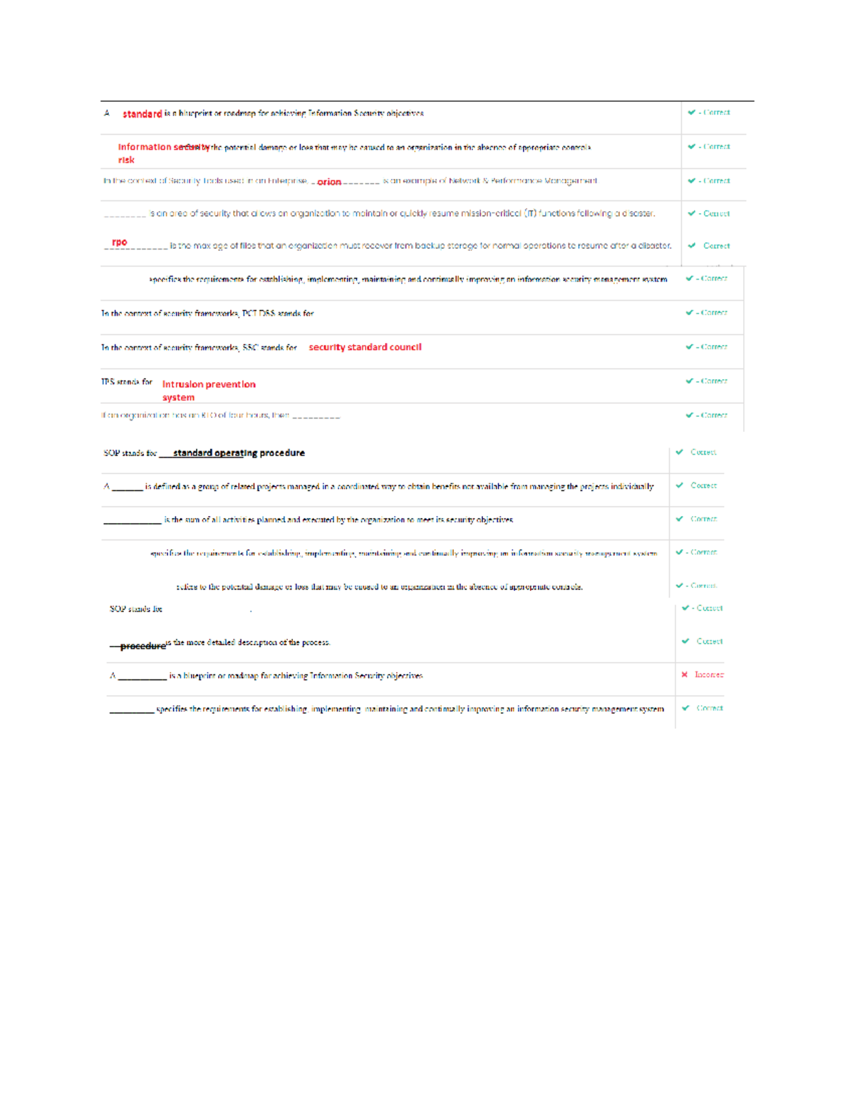 Cs205 Information Security MCQs Review and Key Concepts Guide - Studocu