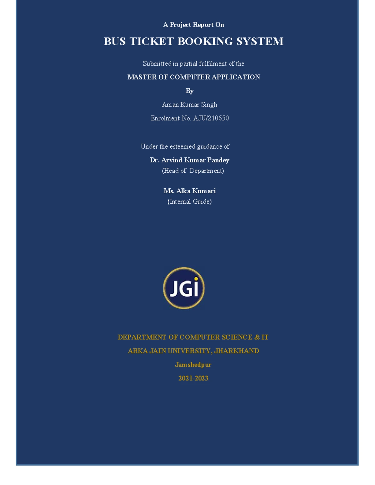 Final Project Report format - CENTRE FOR DISTANCE EDUCATION ANNA ...