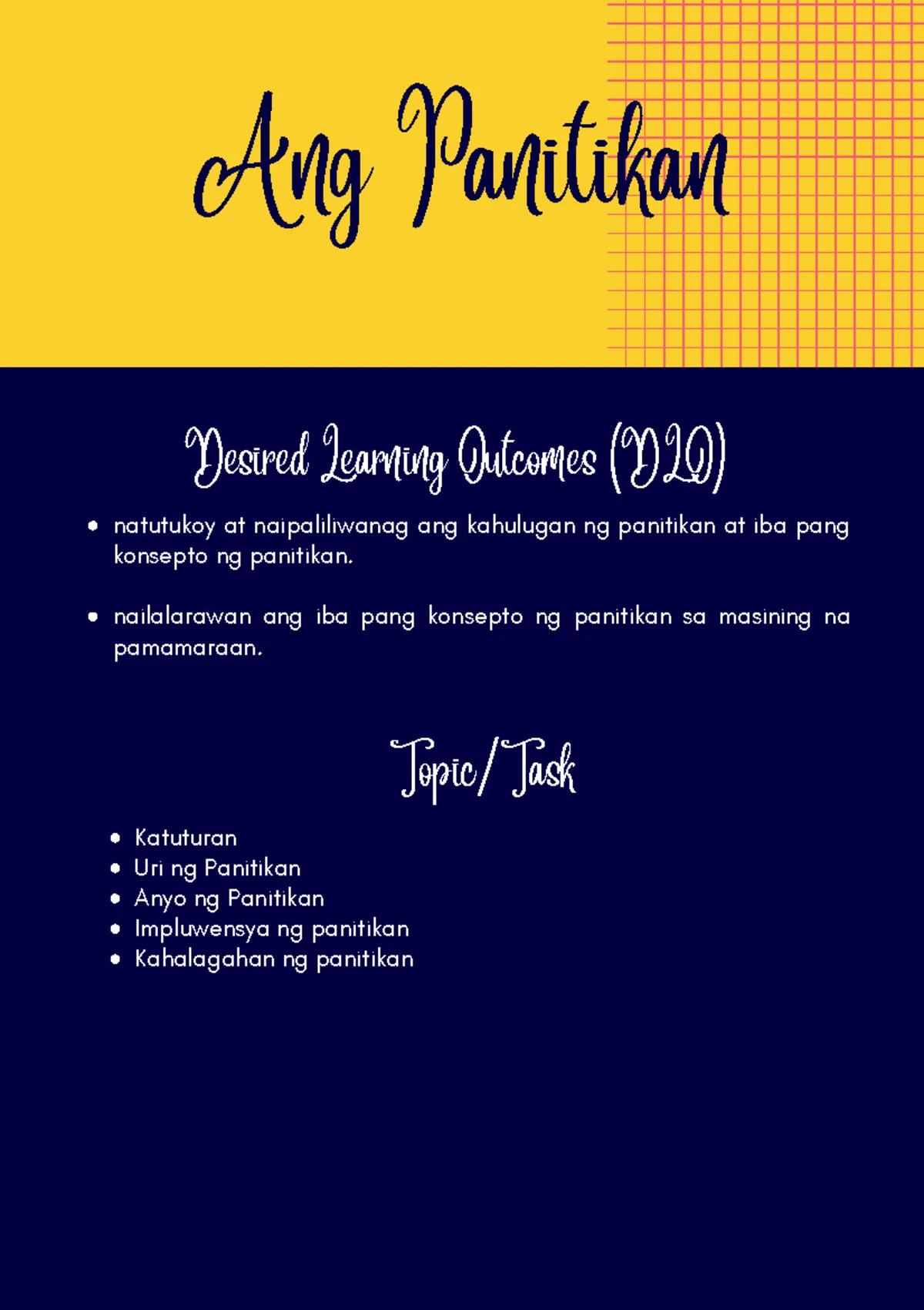 LIT 105 (Module 4 Activities) - Pagkilala sa Tauhan Tagpo Dayalogo ...