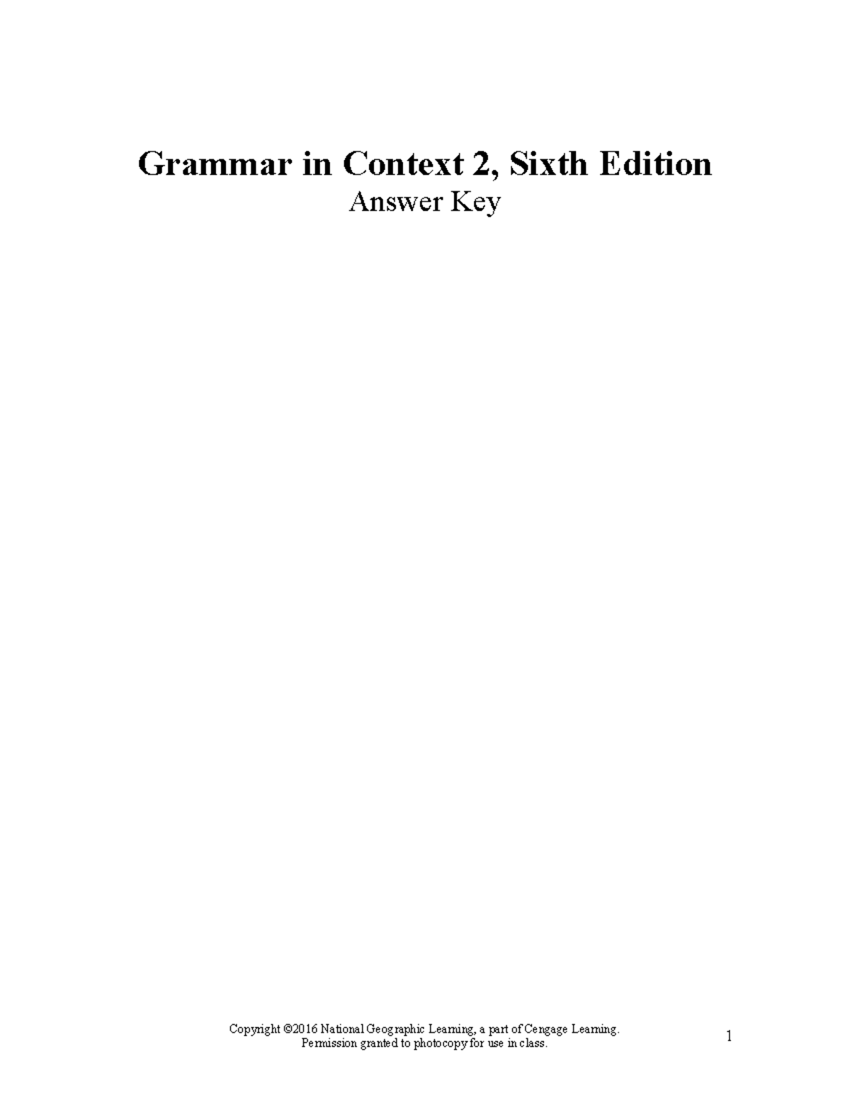 Respuestas: Answer Key for ESL Lessons 1-4, Exercises & Comprehension ...