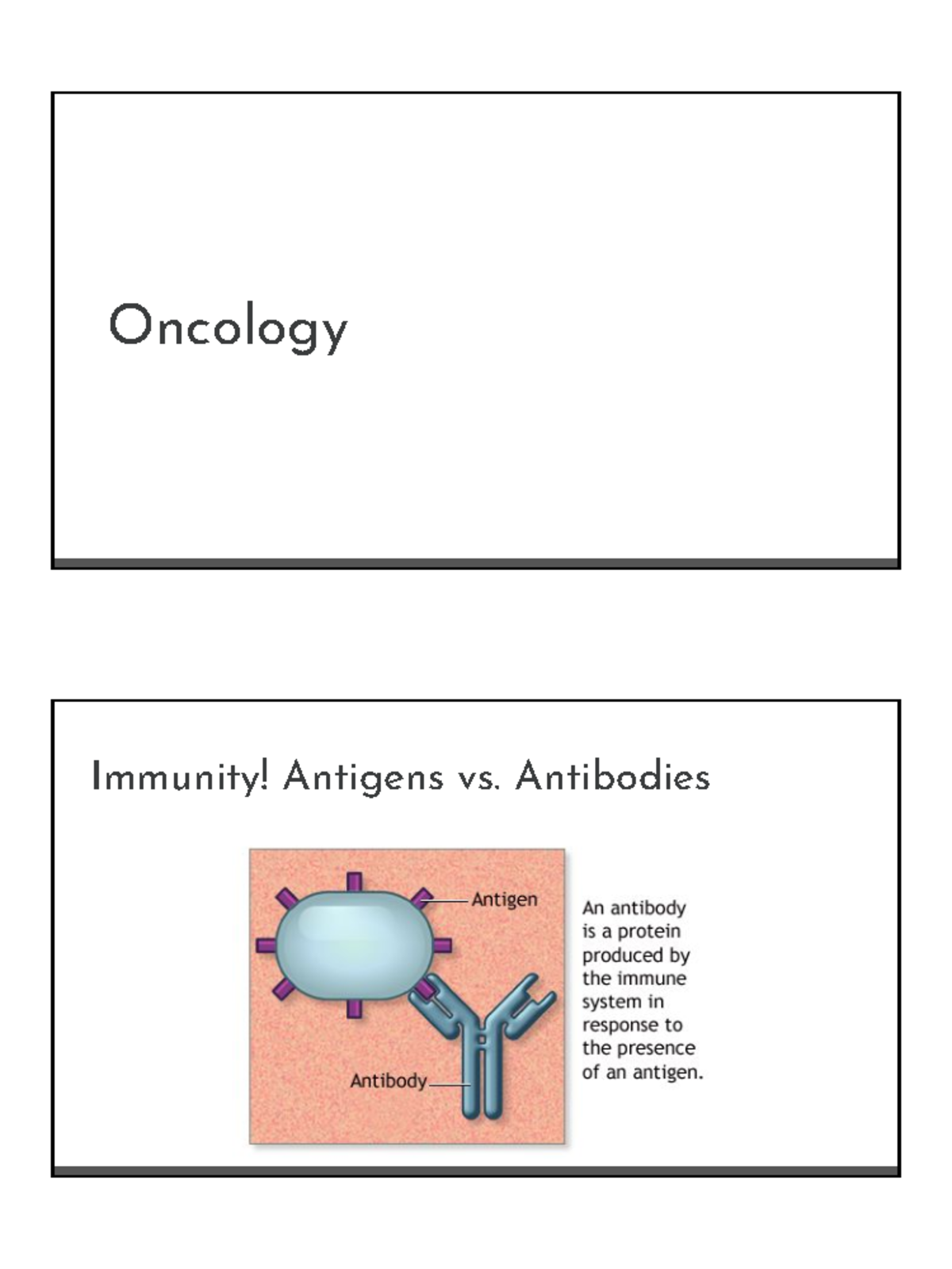 Oncology 101: Immunity, Cancer Types, and Treatment Overview - Studocu
