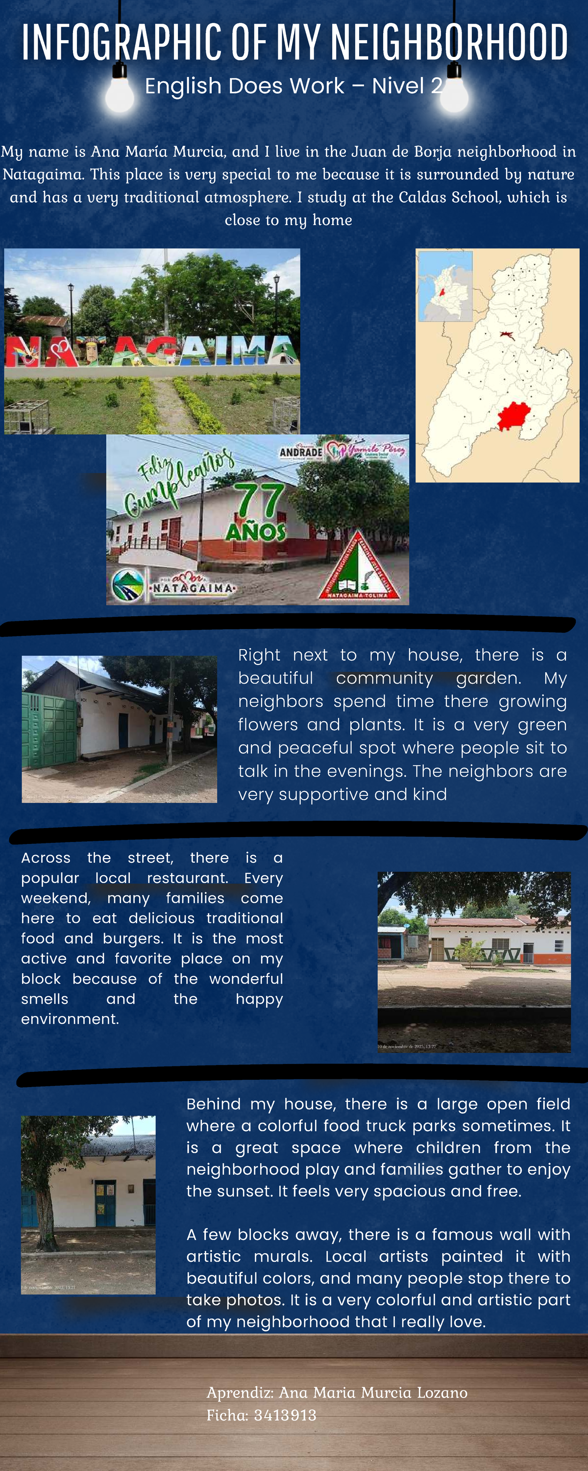 INFOGRAPHIC OF MY NEIGHBORHOOD - English Does Work Nivel 2 - Studocu