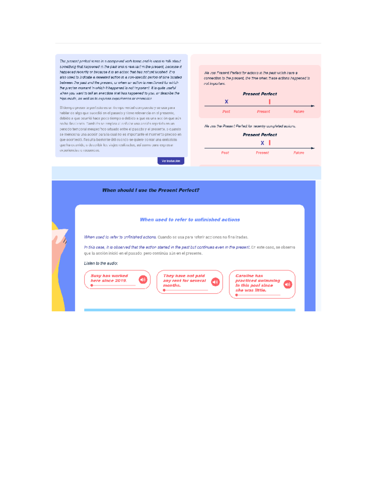 Componente 1- Nivel 6 - jibvuhgtdc - The present perfect tense is a ...