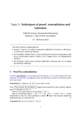 Quiz: Topic 05 - Techniques of proof - contradiction and induction(10 ...