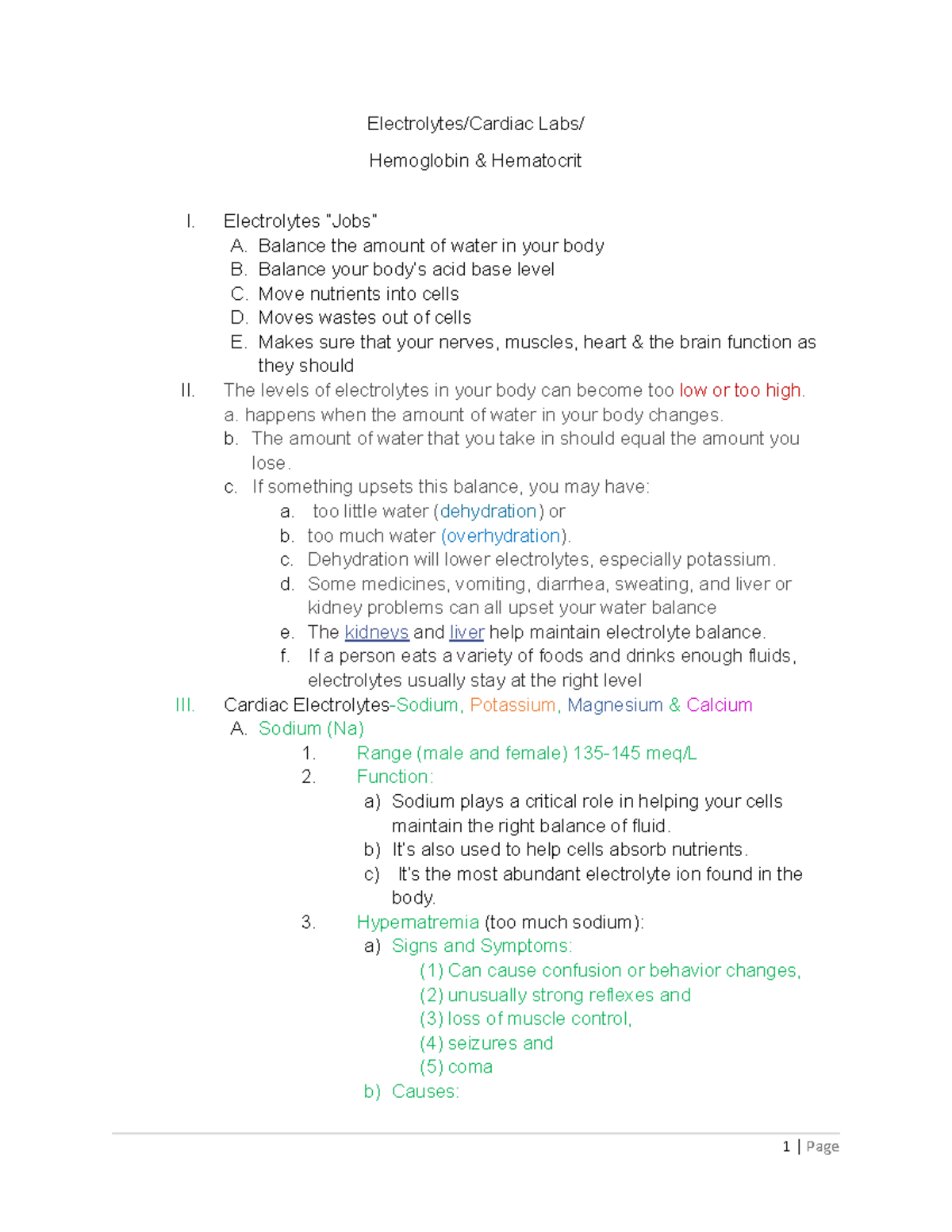 Electrolyte Levels and Management: Signs, Symptoms, and Treatments ...
