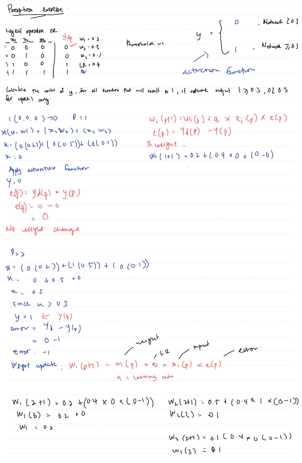 HW C03 Perceptron Exercise 0: OR Logic Operation Analysis - Studocu