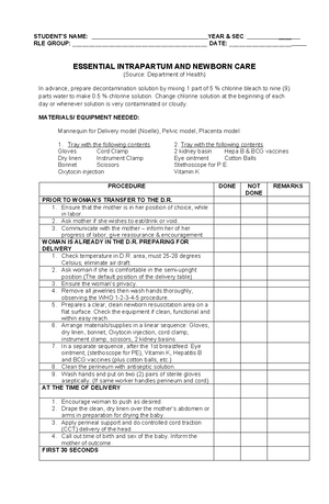 DR OB Clinical Performance Evaluation - Catanduanes State University ...