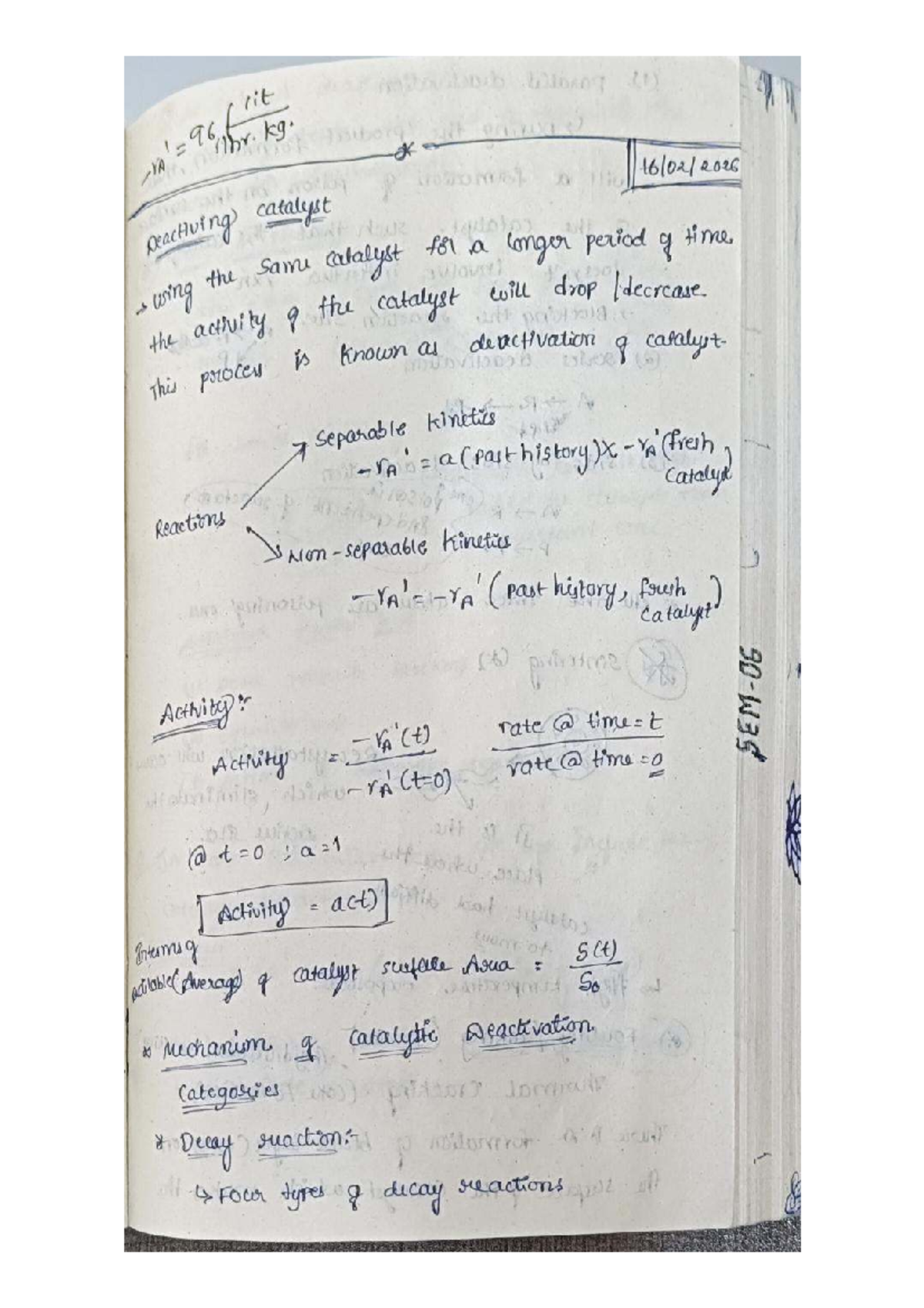 CRE Notes -02 - Nil: Understanding Reaction Control and Dynamics - Studocu