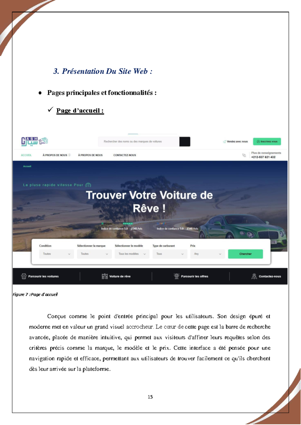Projet 2 - Présentation du Site Web : Fonctionnalités et Design - Studocu