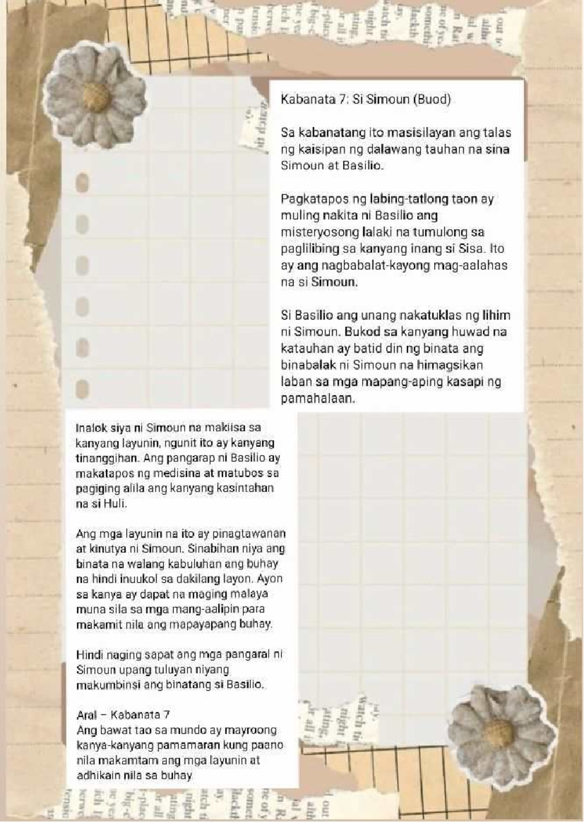 Kabanata 7: Si Simoun (Buod) at ang Lihim ng Himagsikan - Studocu