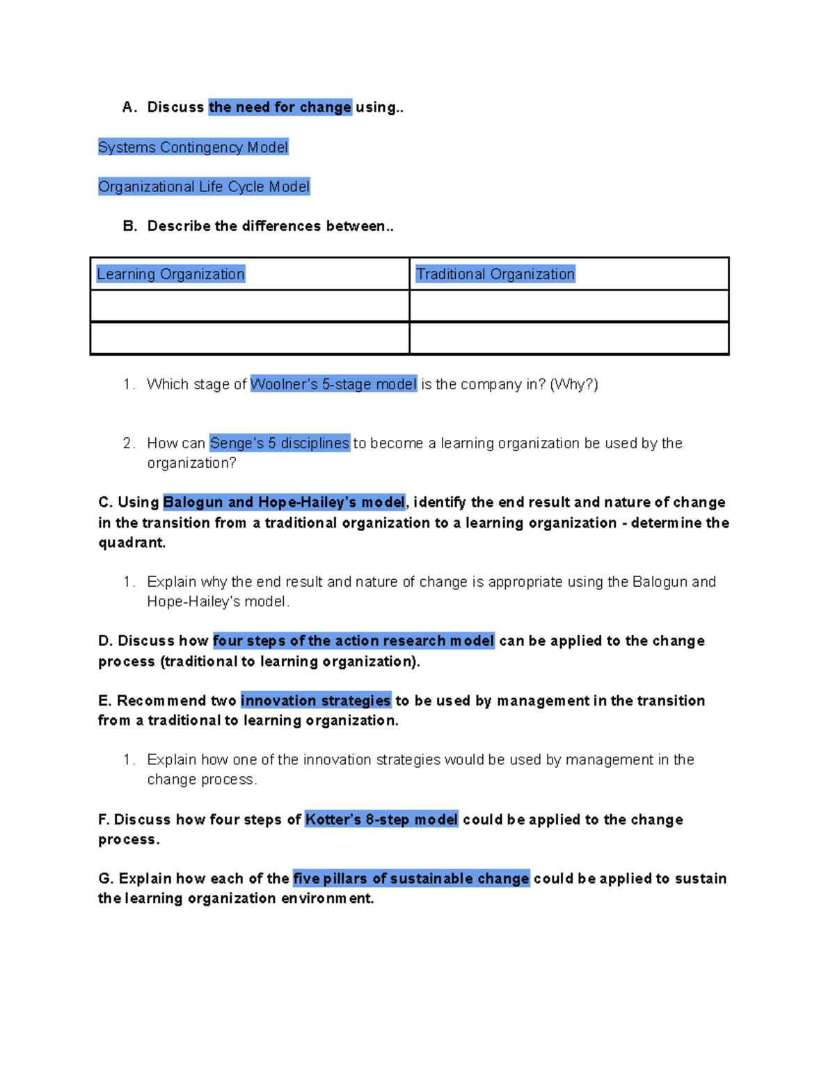 C721 - Change Management: Comprehensive Task Guide & Insights - Studocu