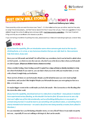 Noah script final version - NO NO NOAH! Cast: Mr Noah Noah Gray Mrs ...