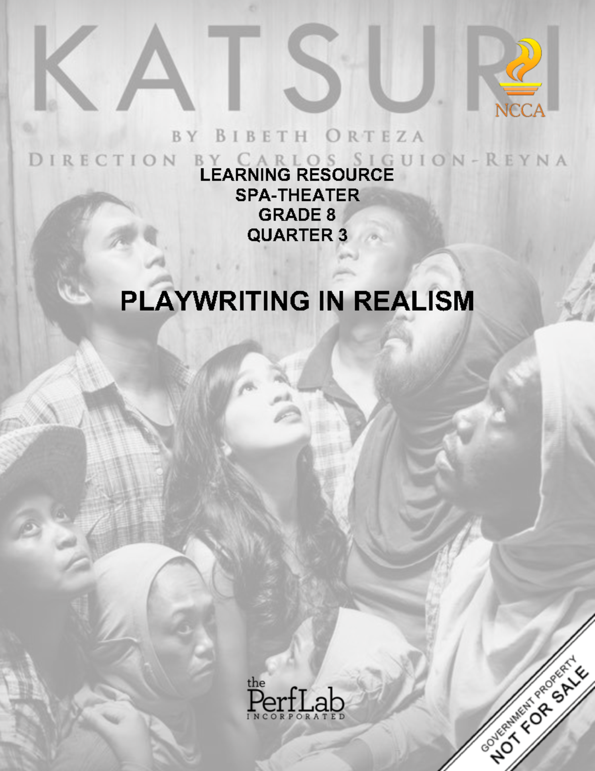 Q3 Grade 8 Playwriting in Realism - LEARNING RESOURCE SPA-THEATER GRADE ...