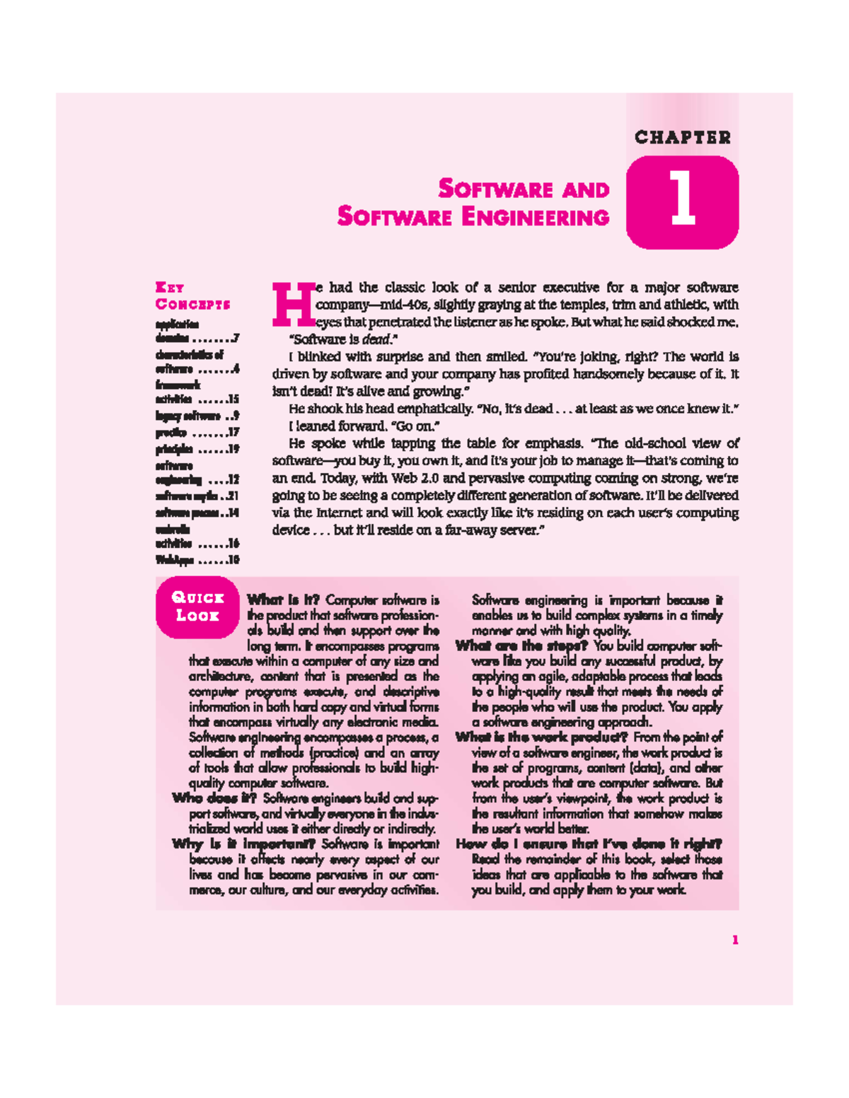 SW 501 Mod 1 - Chapter 1: Software and Software Engineering Concepts - Studocu