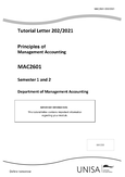 MAC2601 Mandatory assignments - Unisa - Studocu