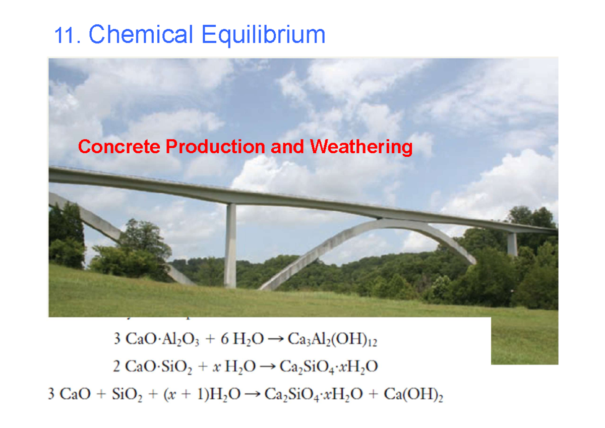 11. Chemical Equilibrium: Concepts and Applications in Chemistry - Studocu