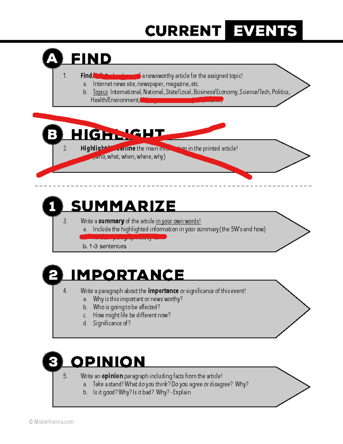Current Event Summary Guidelines (March 5th) - Studocu