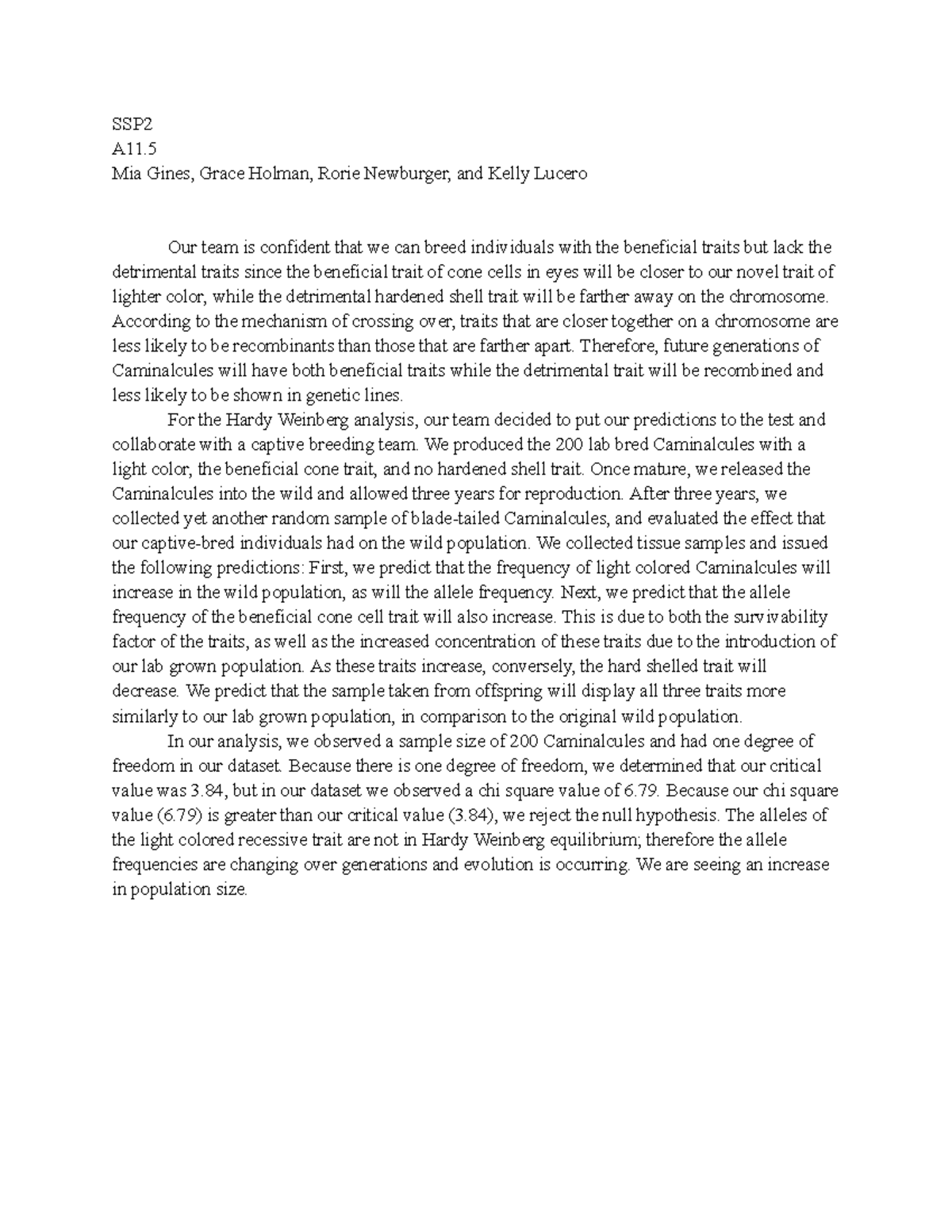 SSP2 - ssp2 assignment - SSP A11. Mia Gines, Grace Holman, Rorie ...