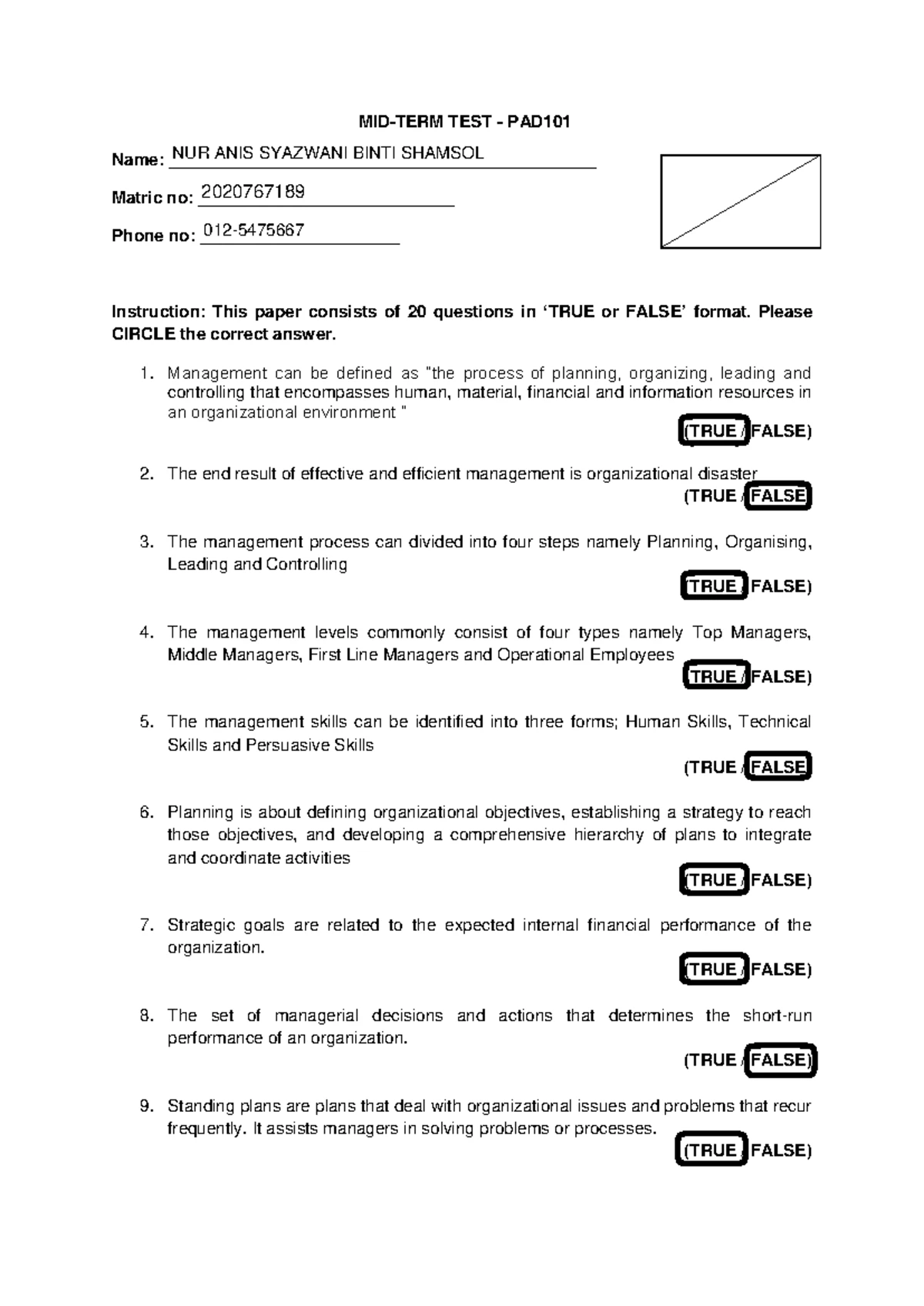 CSC134 Proposal - EXAMPLE OF INDIVIDUAL ASSIGMENT - CSC 134 FACULTY OF ...