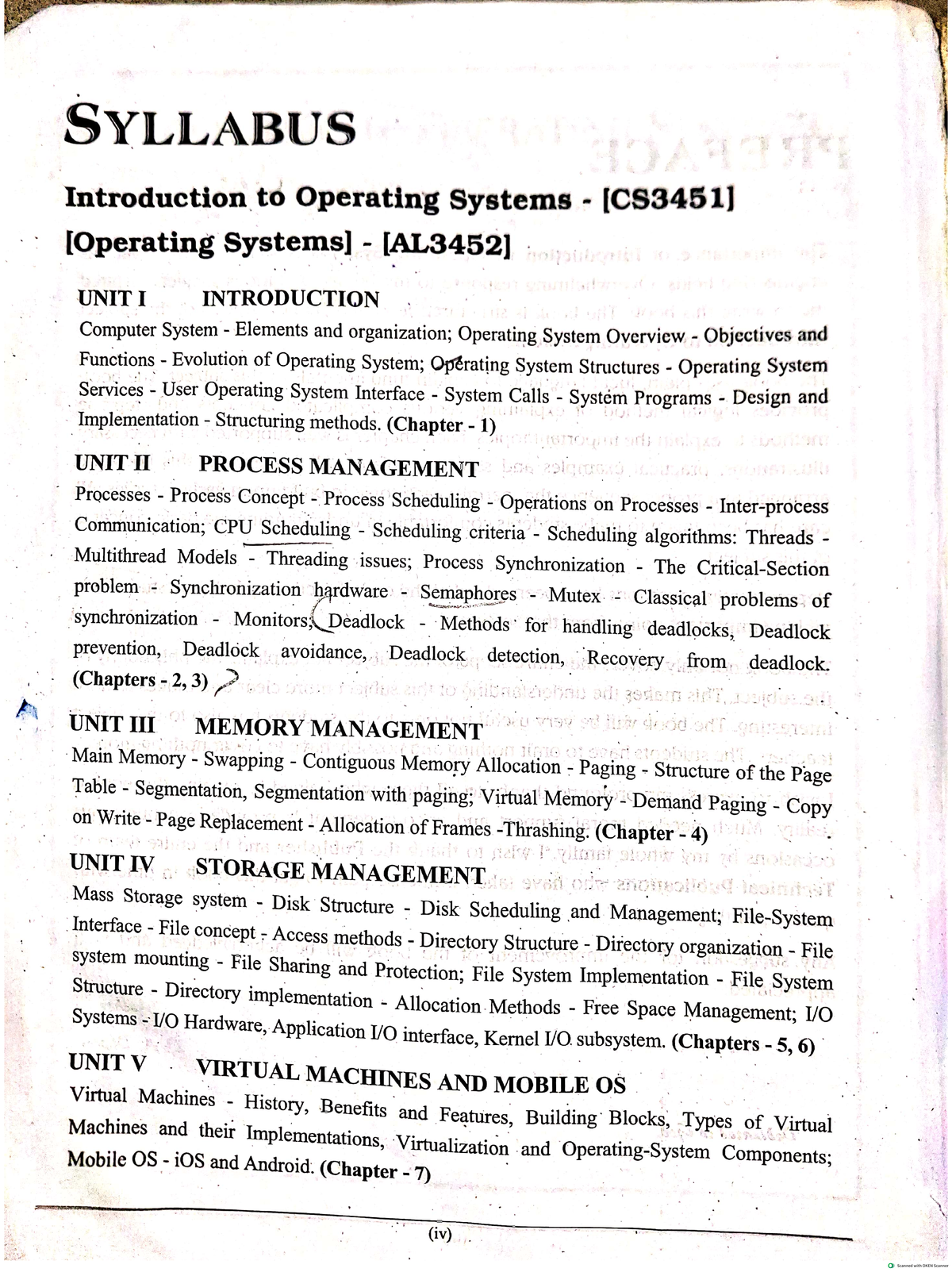 OS Unit - 1 - os unit 1 - SYLLABUS Introduction to Operating Systems ...