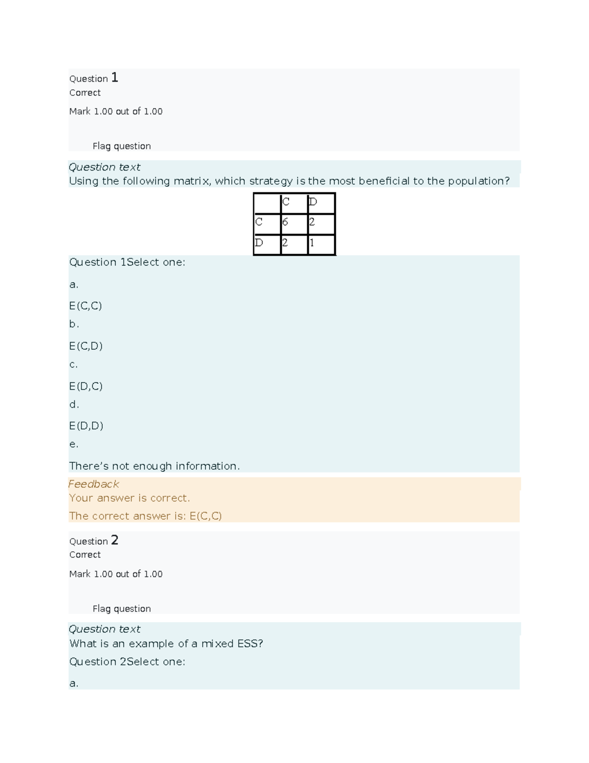 Graded Quiz Unit 6: Examining Genetic Variations and Selection ...
