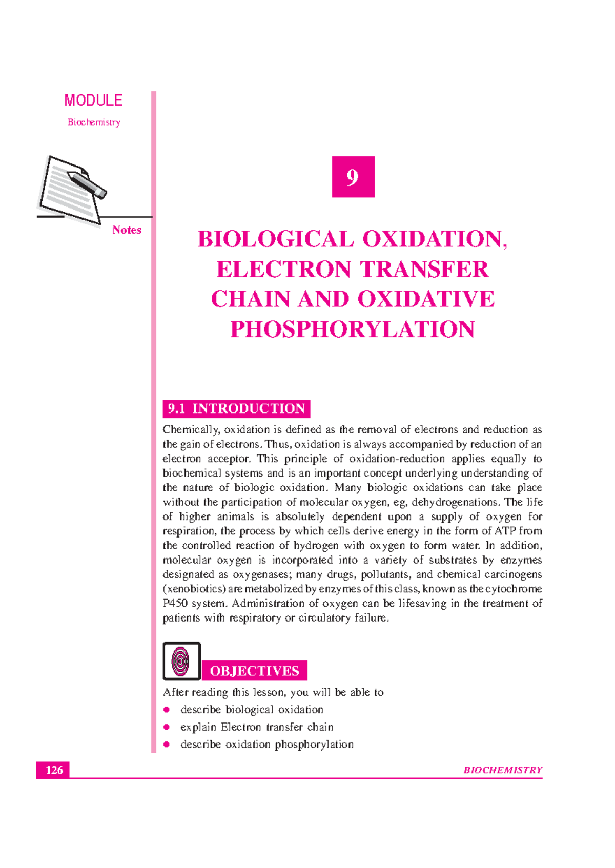 Biological Oxidation and Electron Transfer Chain: Biochemistry Notes ...