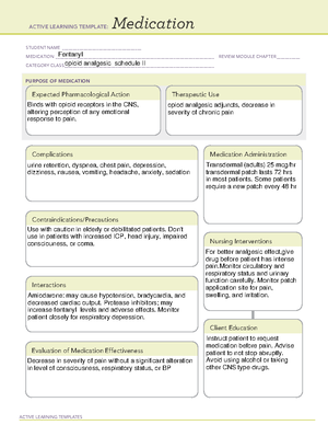 Rhogam - ATI medication template - ACTIVE LEARNING TEMPLATES Medication ...